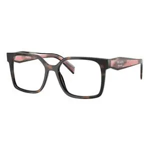 Prada Prb03v Clear Demo Lenses Eyeglasses - Havana/muave