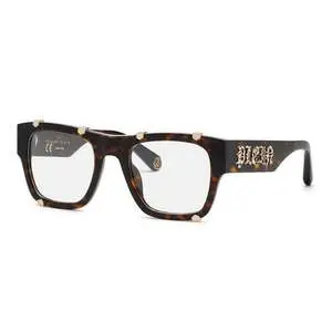 Philipp Plein Fashion Eyeglasses With Clear Demo Lenses - Brown