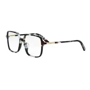 Dior Mini Cd Clear Demo Lenses Eyeglasses - Havana/blue