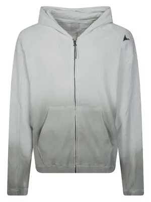ROA Organic Waffle Zip-up Hoodie - Bianco