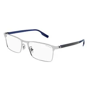 Montblanc Mb0187o Mini Eyeglasses With Clear Demo Lens - Silver