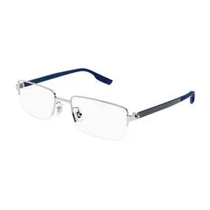 Montblanc Mb0188o Eyeglasses With Clear Demo Lens - Silver