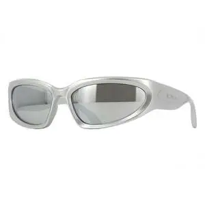 Balenciaga Mini Mirror Sunglasses For - Silver