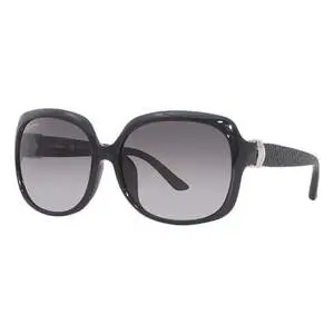 FERRAGAMO Sf739sa Mini Sunglasses With Grey Gradient Lenses - Black
