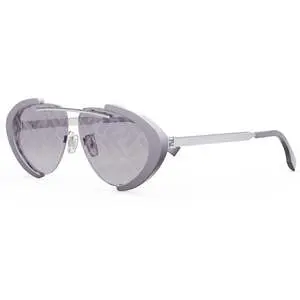 Fendi Ff Pattern Mirror Sunglasses - Violet