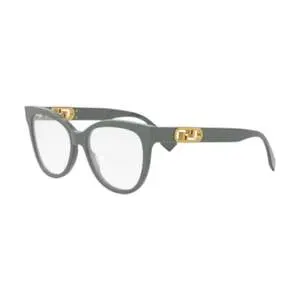 Fendi Cat-eye Eyeglasses With Clear Demo Lenses - Grey