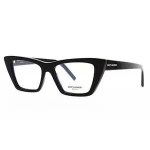 Saint Laurent Sl291 Mini Clear Demo Lens Eyeglasses - Black