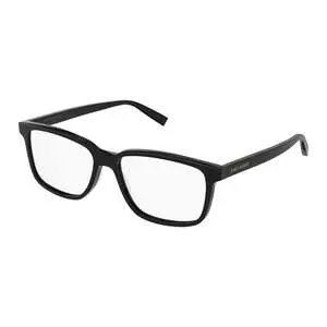 Saint Laurent Sl458/f Clear Demo Lenses Eyeglasses - Black