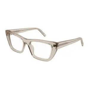 Saint Laurent Sl276 Mica Opt Clear Demo Lenses Eyeglasses - Beige