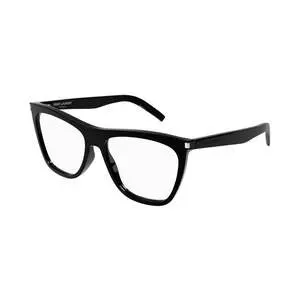 Saint Laurent Mini Sl518 Clear Demo Lenses Eyeglasses - Black