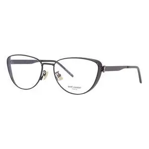 Saint Laurent Slm92 Clear Demo Lenses Mini Eyeglasses - Black