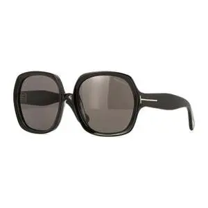 TOM FORD Shiny Sunglasses With Smoke Lenses - Shiny Black