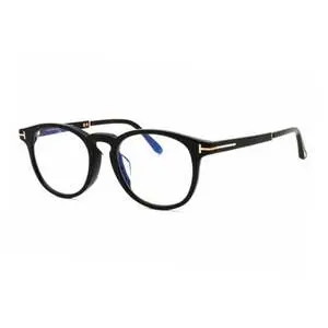 TOM FORD Mini Square Sunglasses With Clear/blue-light Block Lenses - Black