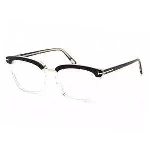 TOM FORD Ft5550-b Eyeglasses Clear Demo Lenses, Mini Style - Black