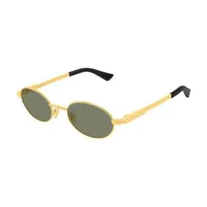 Bottega Veneta Inspired Mini Sunglasses - Gold