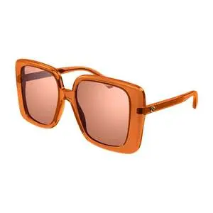 Gucci Transparent Frame Sunglasses For - Transparent Rust