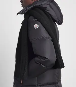 Moncler Alpaca-blend Logo Scarf