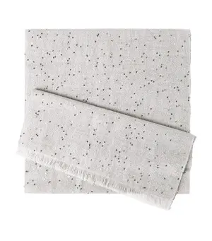 Brunello Cucinelli Cashmere-silk Embellished Scarf - Blue