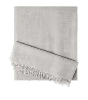 Brunello Cucinelli Cashmere-silk Scarf - Grey