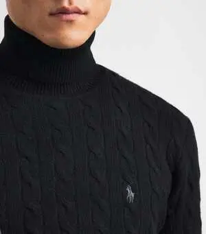 Polo Ralph Lauren Wool-cashmere Cable-knit Rollneck Sweater