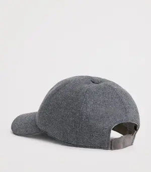 Eleventy Wool-blend Baseball Logo Cap