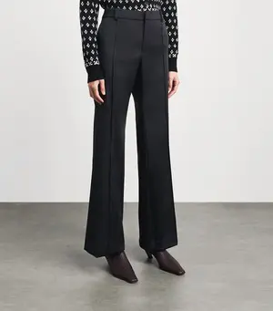 Polo Ralph Lauren Satin Low-rise Kick-flare Trousers