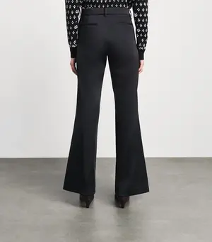 Polo Ralph Lauren Satin Low-rise Kick-flare Trousers