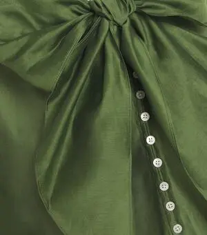 Polo Ralph Lauren Cotton-silk Tie-neck Blouse