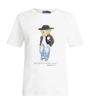 Polo Ralph Lauren Cotton Polo Bear T-shirt - Ivory