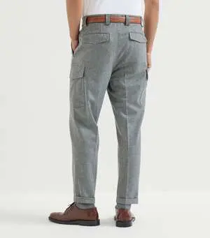 Brunello Cucinelli Virgin Wool Flannel Trousers