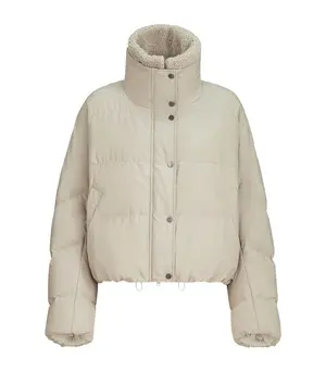 Brunello Cucinelli Cotton Taffeta Down Jacket - Beige