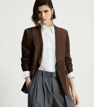 Brunello Cucinelli Suede Single-breasted Blazer
