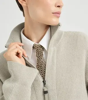Brunello Cucinelli Cashmere-blend Zip-up Cardigan