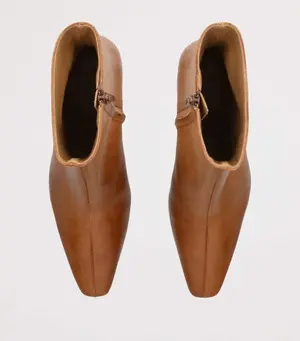 Staud Leather Wally Ankle Boots 55