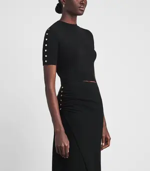 Sandro Wool-cashmere Cropped Sweater