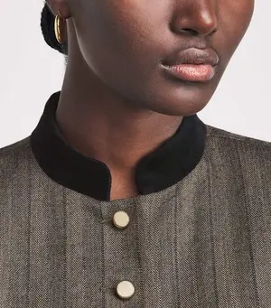 Sandro Stretch-wool Stripe Jacket