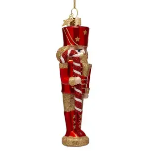 Harrods Candy Cane Nutcracker Ornament