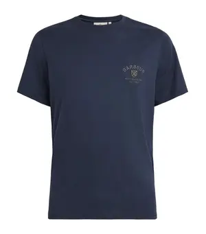 Barbour Cotton Embroidered Crest T-shirt - Navy