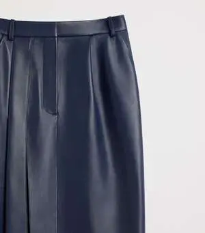 Givenchy Nappa Lambskin Pleated Midi Skirt