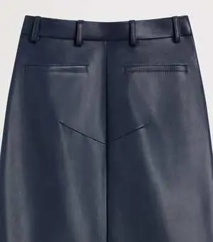 Givenchy Nappa Lambskin Pleated Midi Skirt