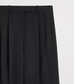 Givenchy Wool Gabardine Pleated Trousers
