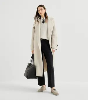 Brunello Cucinelli Suede Monili Penny Loafers