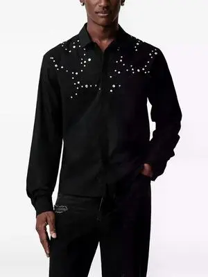 HELIOT EMIL Crystal-embellished Long-sleeve Shirt