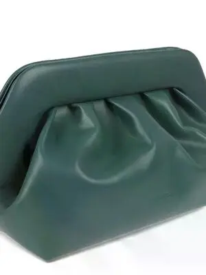 THEMOIRE Bios Ruched Clutch Bag - Green