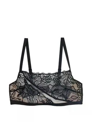 Chantelle Roxane Lace-panelled Bandeau Bra - Black
