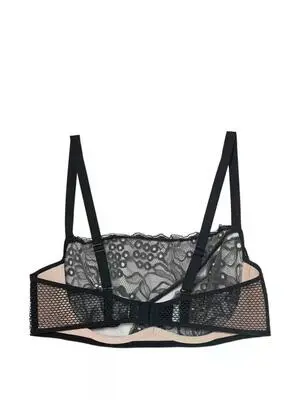 Chantelle Roxane Lace-panelled Bandeau Bra