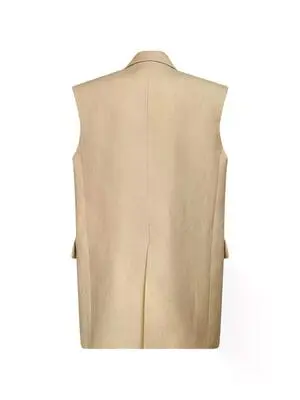 UMA WANG Double-breasted Sleeveless Waiscoat