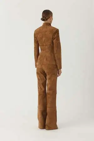 SAU LEE Gael Suede Pant