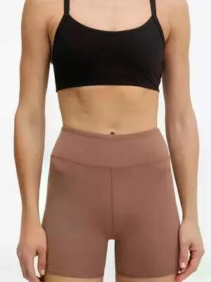 EA7 Logo-print High-waisted Shorts