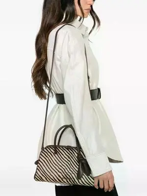 Jacquemus Le Petit Turism Zebra-print Tote Bag - Neutrals